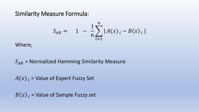 Fuzzy similarity measure for classification.pptx