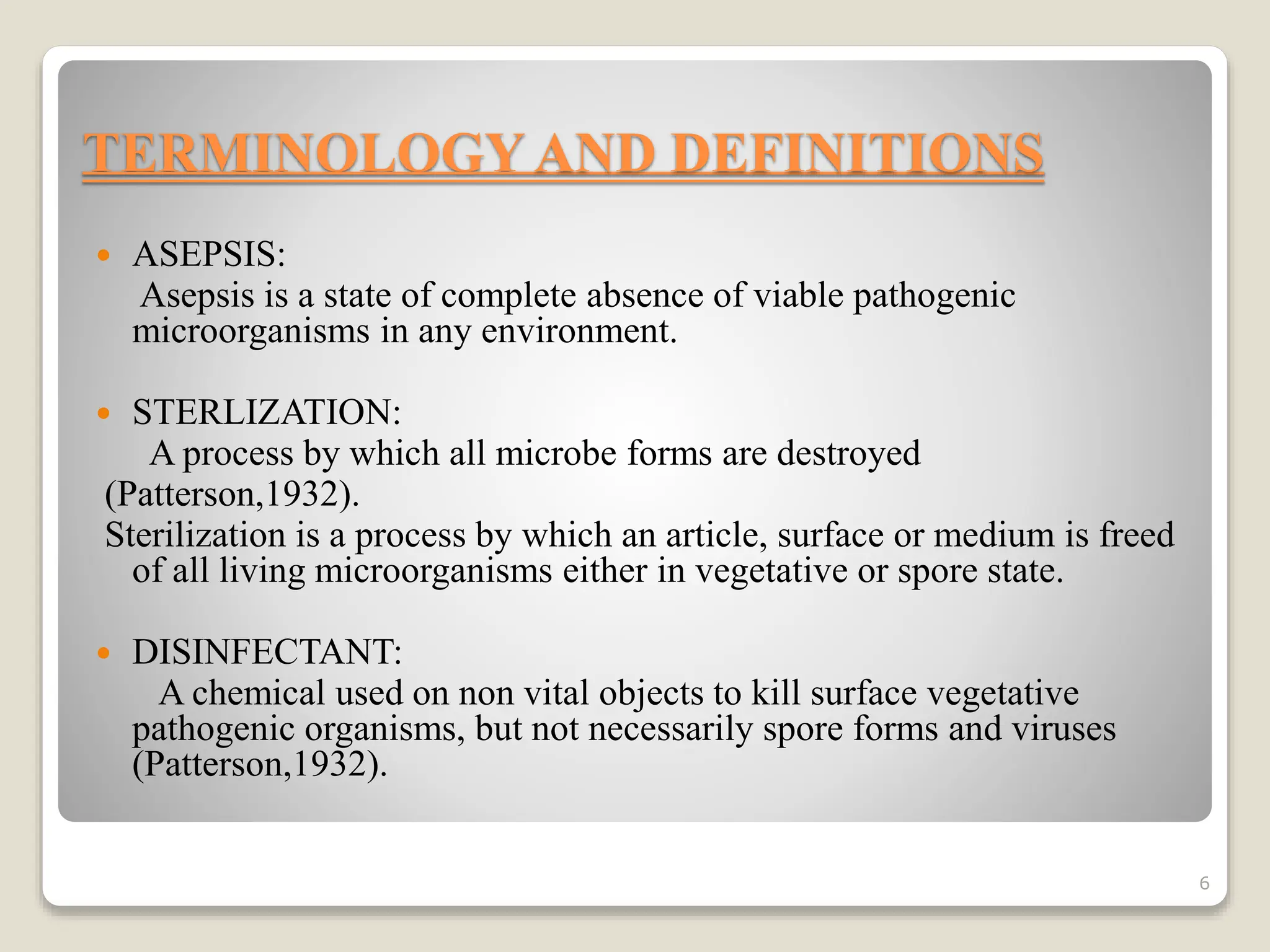 Asepsis in dentistry, infection control PPT.pptx