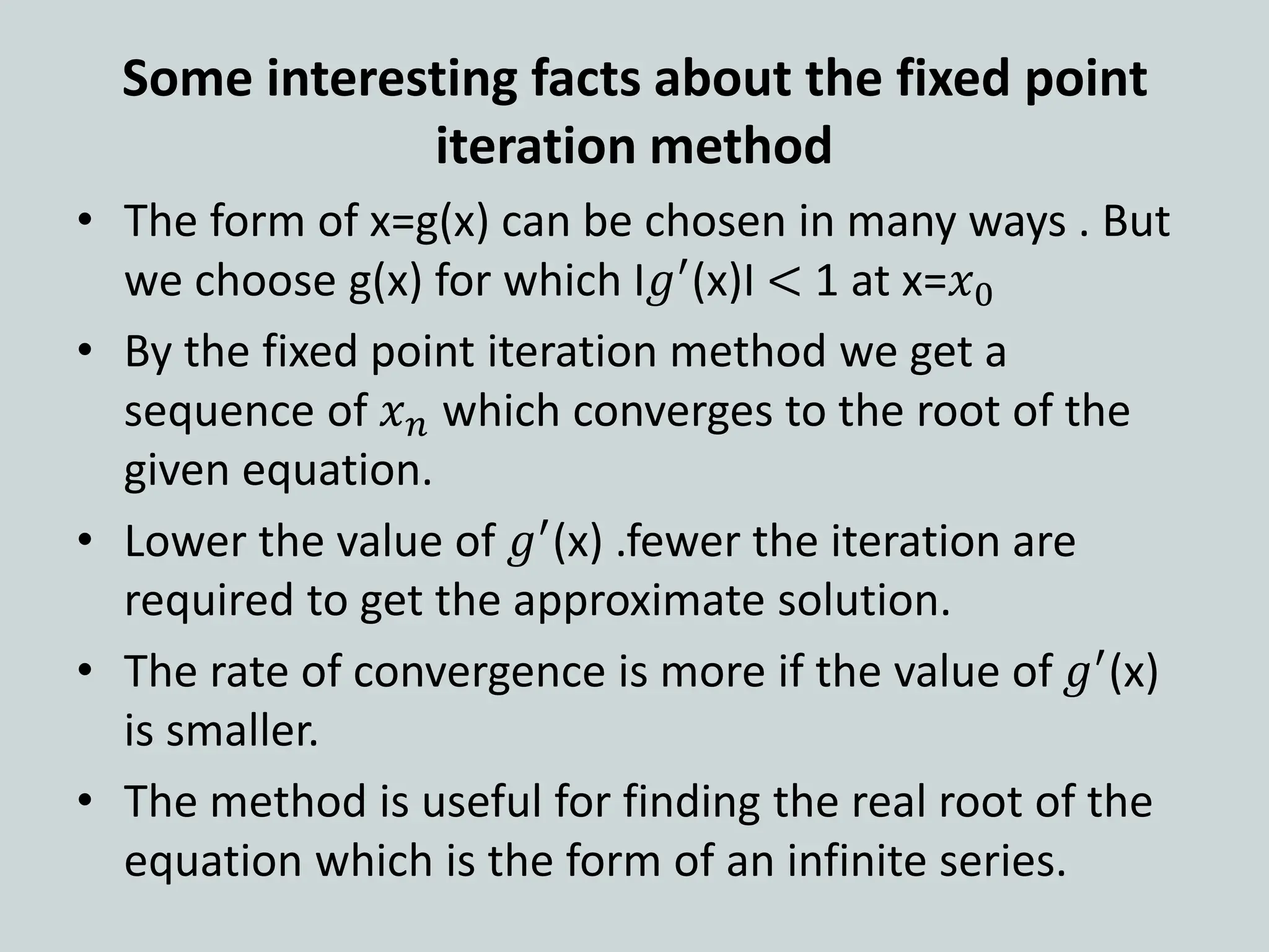 ppt.pptx fixed point iteration method no | PPTX ppt.pptx fixed point iteration method no | PPTX