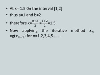 ppt.pptx fixed point iteration method no | PPTX