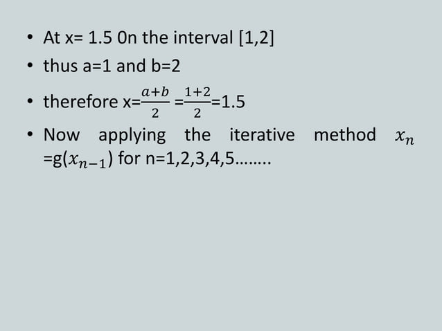 ppt.pptx fixed point iteration method no | PPTX