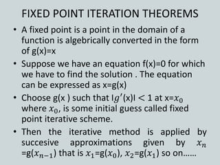 ppt.pptx fixed point iteration method no | PPTX