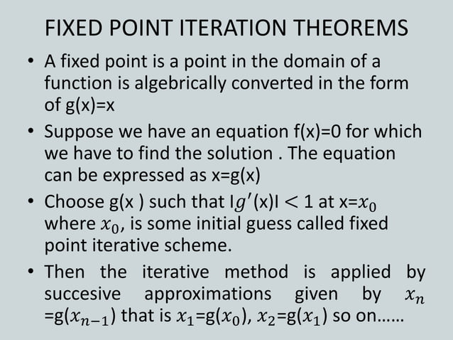 ppt.pptx fixed point iteration method no | PPTX