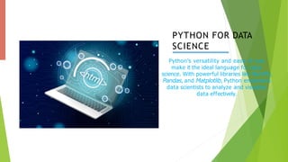 data science & machine learning prasentation | PPTX