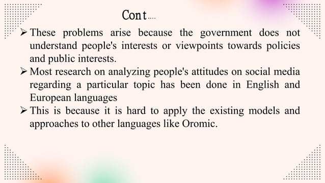 Afan Oromo Stance Classification Using Machine Learning Pptx