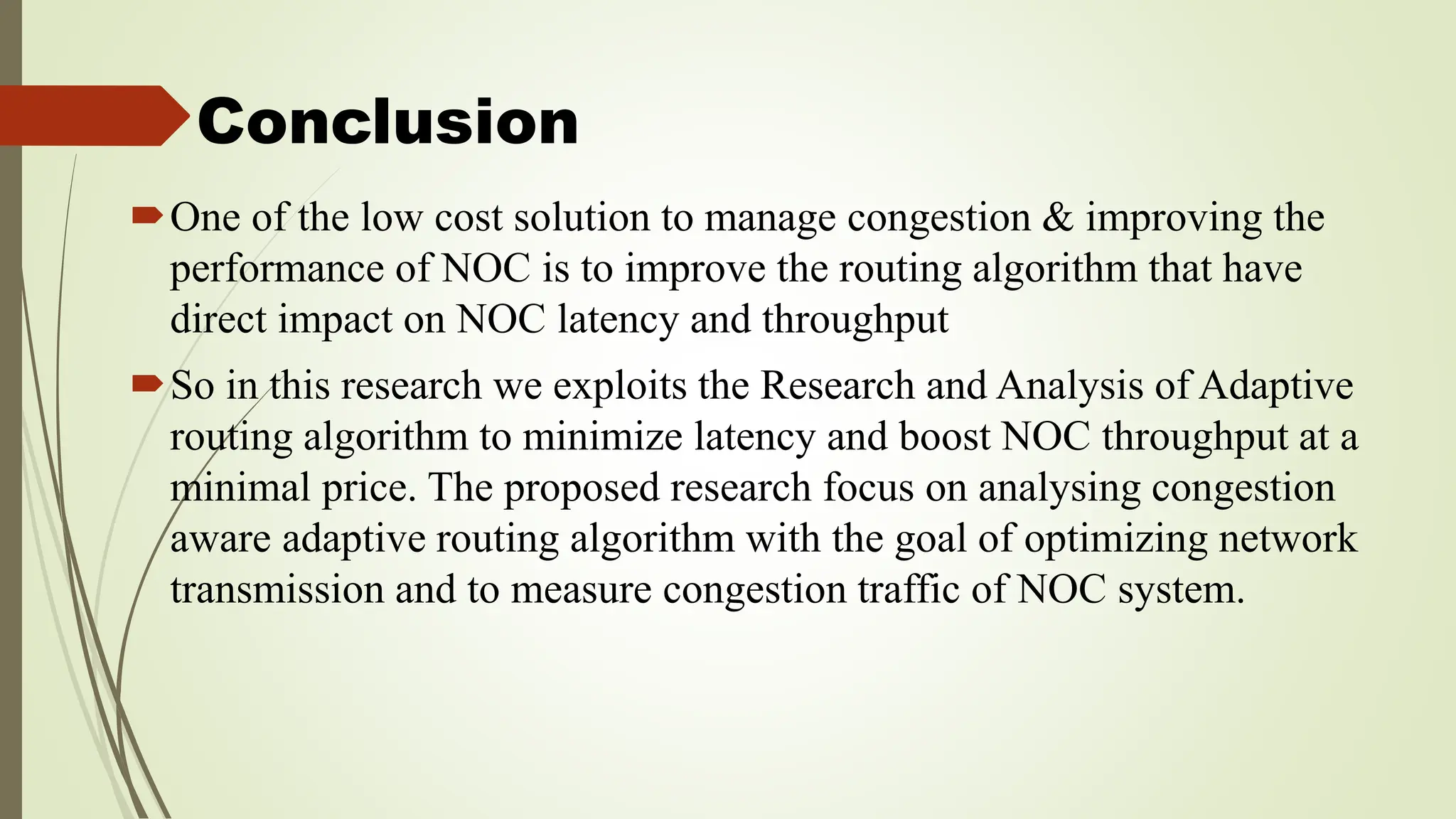 Congestion Aware Routing Algorithm Network On Chip Pdf