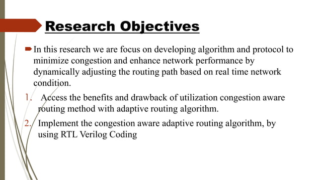 Congestion aware routing algorithm network on chip | PDF