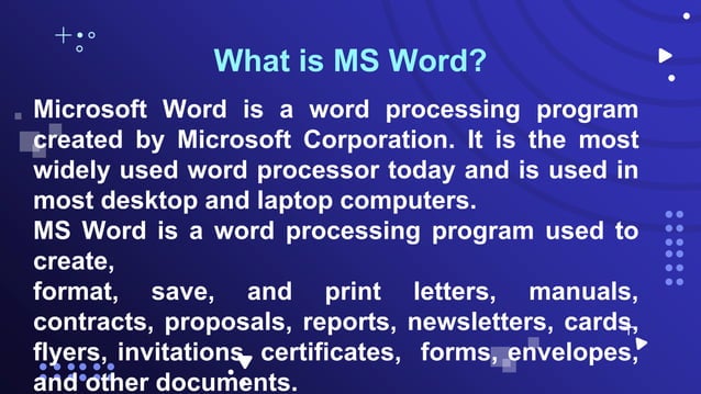PPT.pptx impowerment technologie advance word processing | PPTX