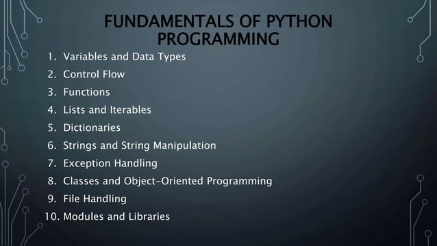 Python programming using Python OOPS con | PPT