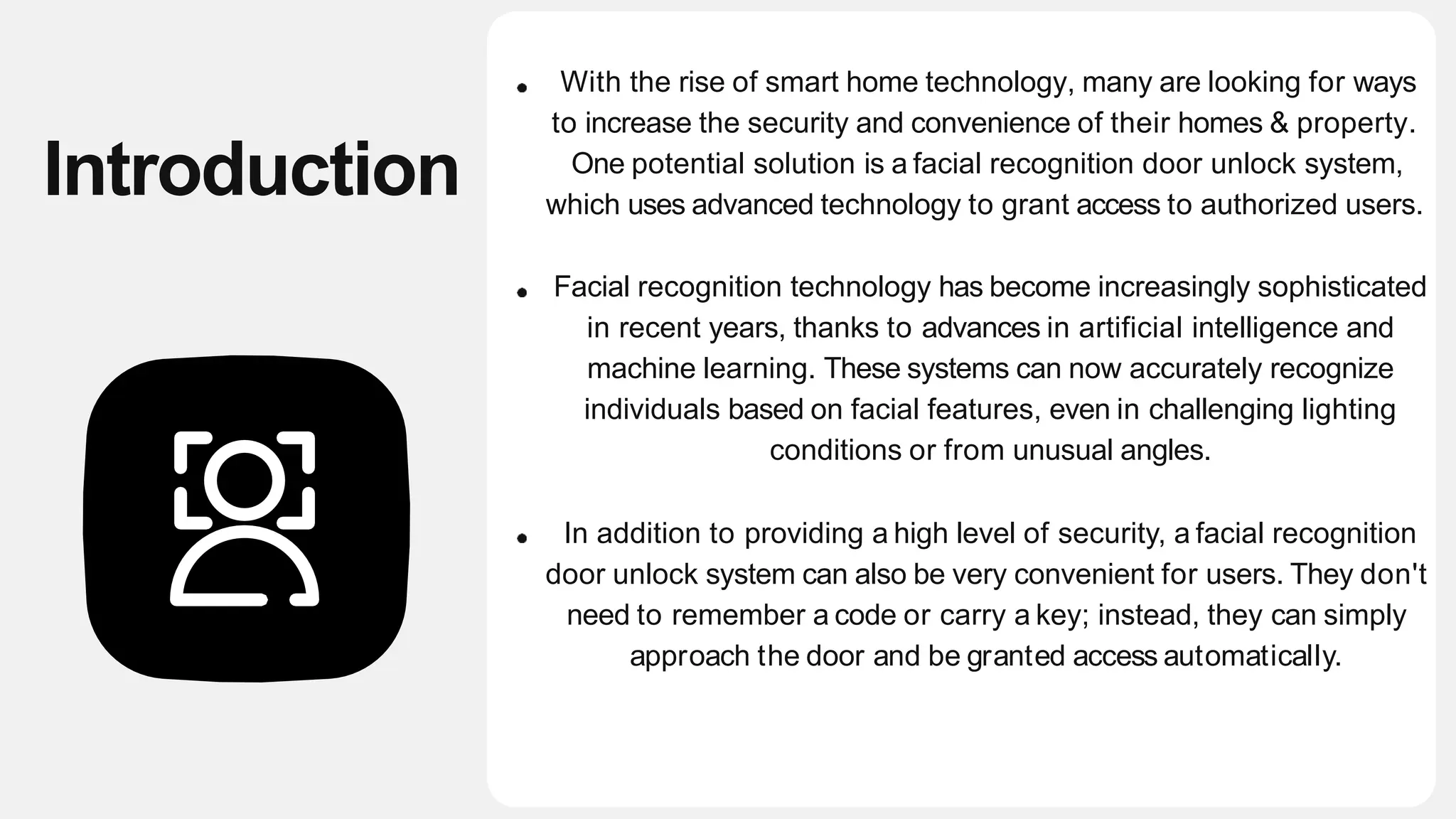 Facial Recognition Door unlock using Machine Learning. | PPTX | Home ...