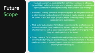 Facial Recognition Door unlock using Machine Learning. | PPTX