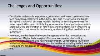 The Role of Social Media in Modern Journalism | PPTX