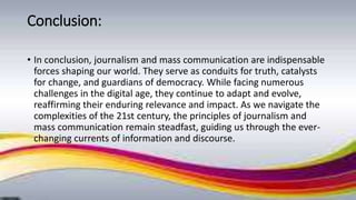 The Role of Social Media in Modern Journalism | PPTX