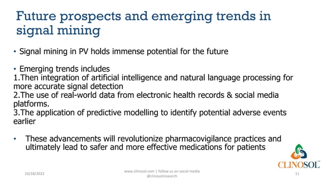 Presenting- Signal mining in Pharmacovigilance | PPT