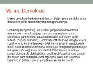 PPT. PEMILU DAN DEMOKRASI langsung dan tidak langsung | PPTX