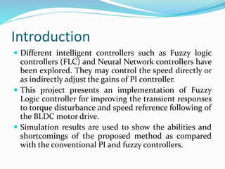 Torque Ripple Minimization using Fuzzy Logic | PPT