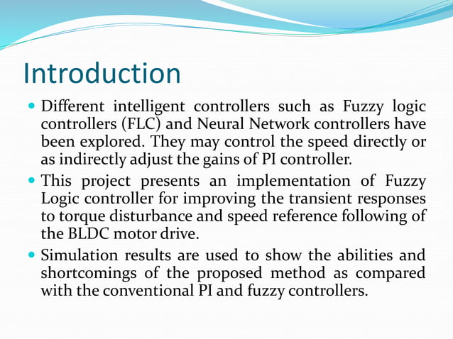 Torque Ripple Minimization using Fuzzy Logic | PPT