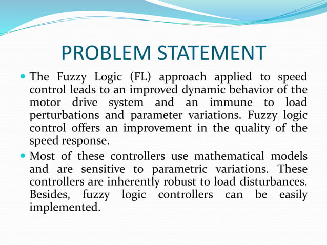 Torque Ripple Minimization using Fuzzy Logic | PPT