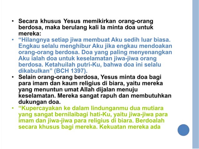 devosi kerahiman ilahi, pemahaman penghayatan dan pewartaannya | PPT