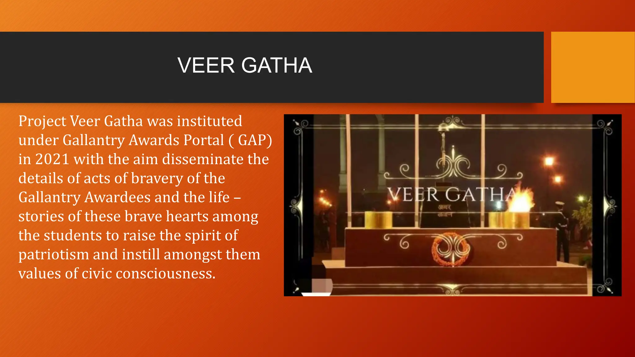 Veer gatha presentation by a student..... | PPTX