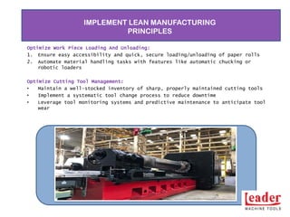 How to Increase Production from Paper Roll Turning Lathe Machine | PDF