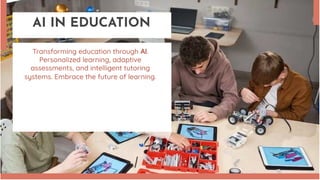 This pptx is about the AI revolution: unleashing the power of artificial intelligence in today’s ...