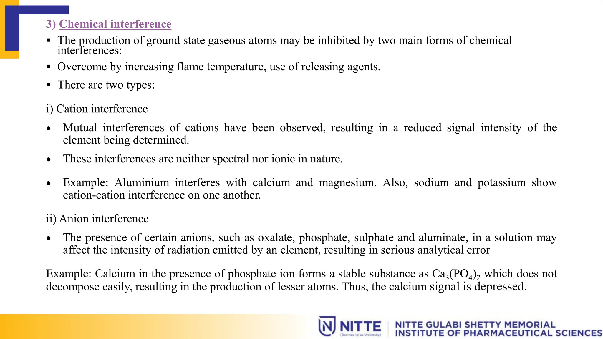 INTERFERENCES IN ATOMIC ABSORPTION SPECTROSCOPY (AAS) AND ATOMIC ...