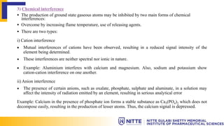 INTERFERENCES IN ATOMIC ABSORPTION SPECTROSCOPY (AAS) AND ATOMIC ...