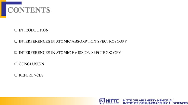 INTERFERENCES IN ATOMIC ABSORPTION SPECTROSCOPY (AAS) AND ATOMIC ...