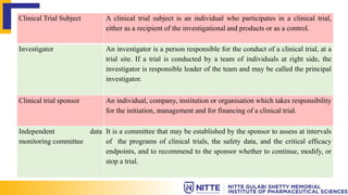ROLE OF PHARMACOVIGILANCE IN CLINICAL TRIALS | PPTX