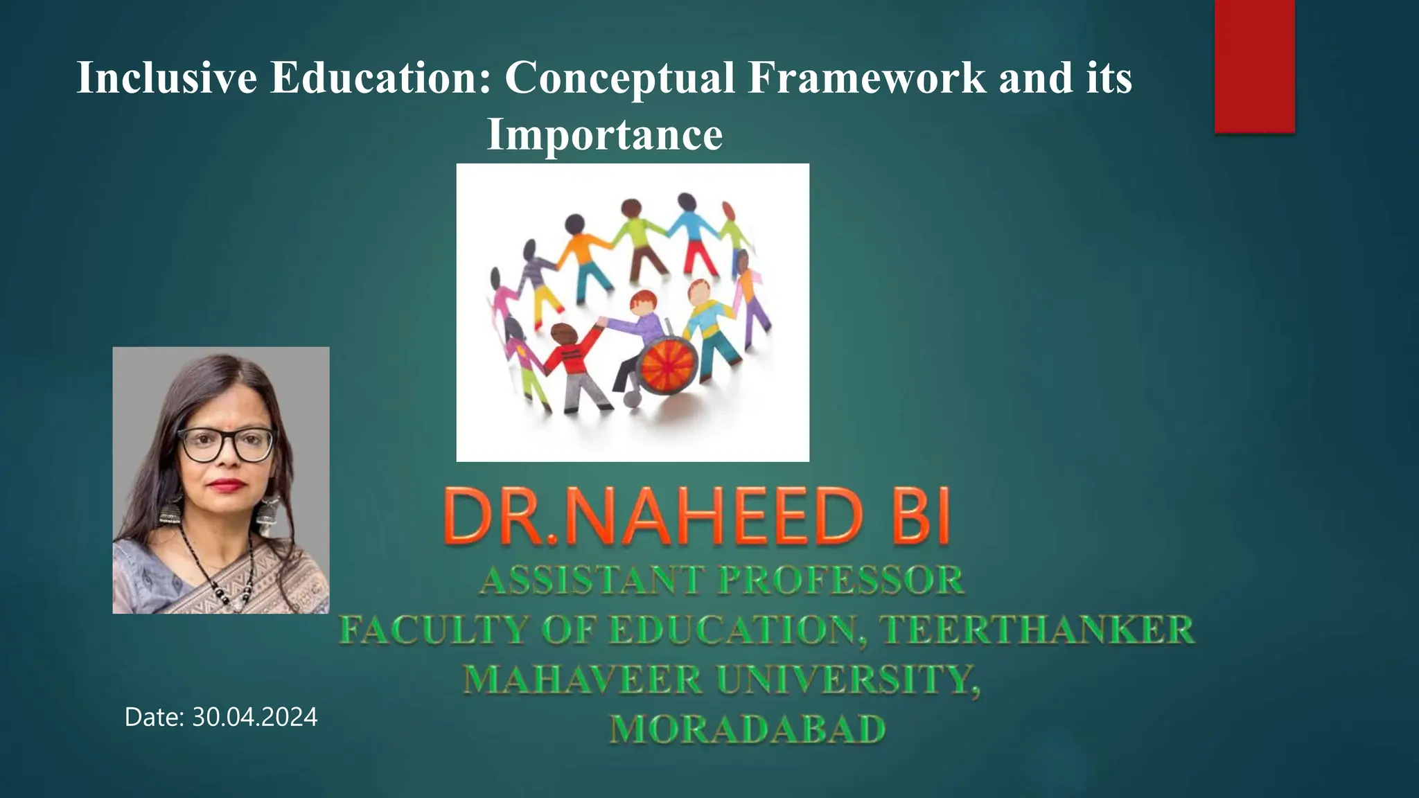 Inclusive Education: Conceptual Framework and its Importance | PPTX