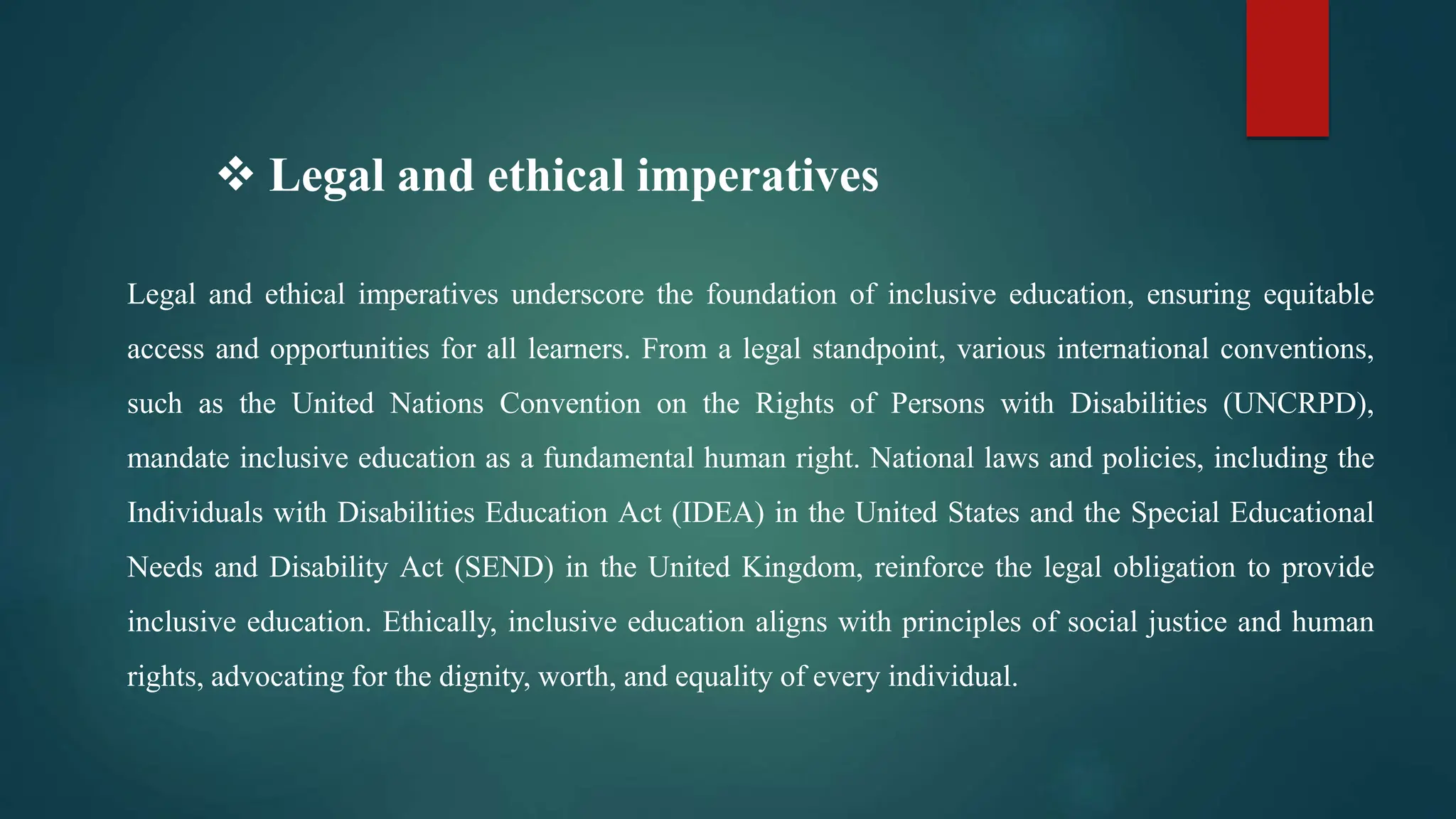 Inclusive Education: Conceptual Framework and its Importance | PPTX