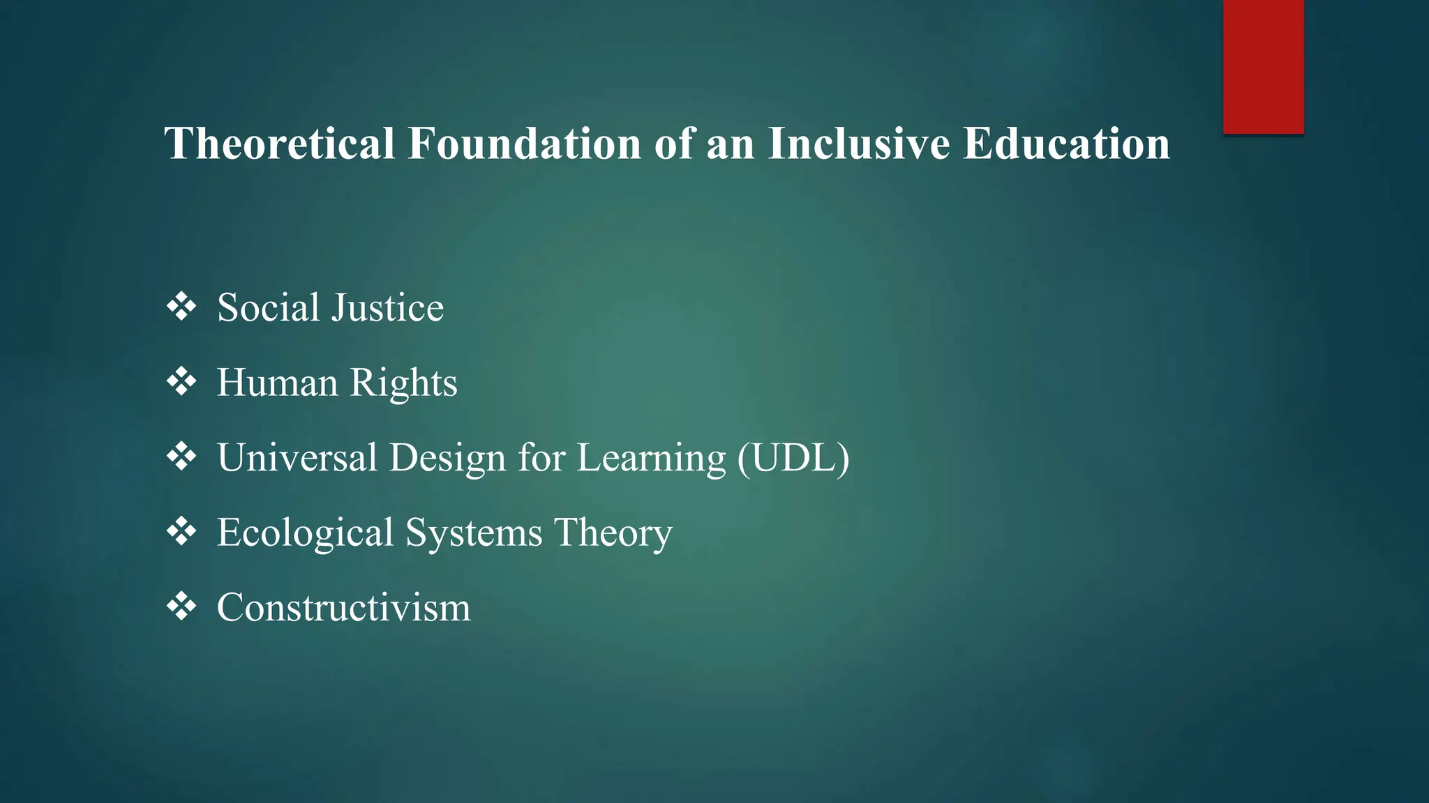 Inclusive Education: Conceptual Framework and its Importance | PPTX