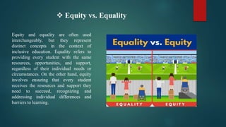 Inclusive Education: Conceptual Framework and its Importance | PPTX