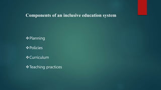 Inclusive Education: Conceptual Framework and its Importance | PPTX