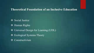Inclusive Education: Conceptual Framework and its Importance | PPTX