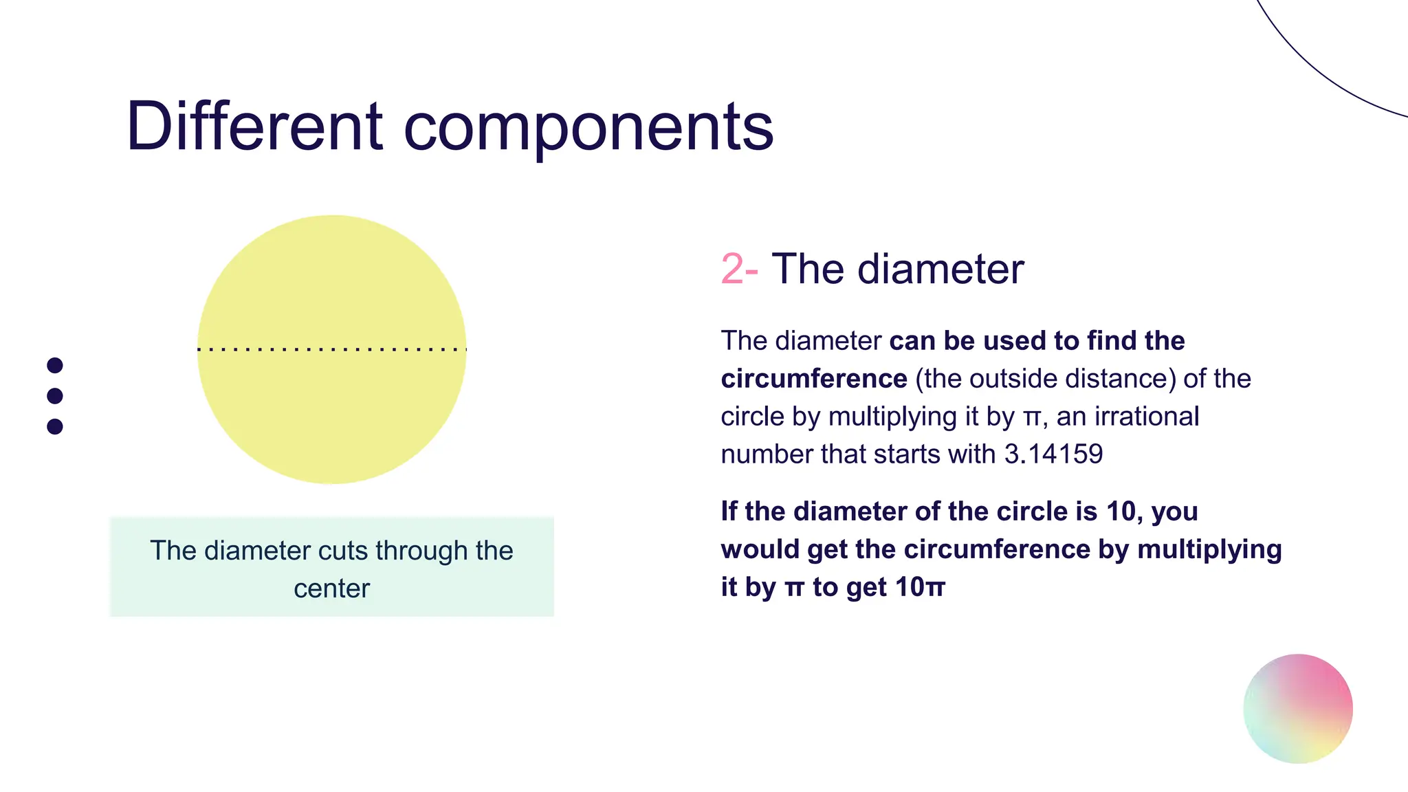 ppt of circle in mathematics class 8.pptx | Physics | Science