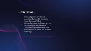 Role of Iformation and commmunication technology in health care ...
