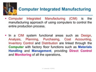 Brief introduction to CAD and CAM – Manufacturing planning ...