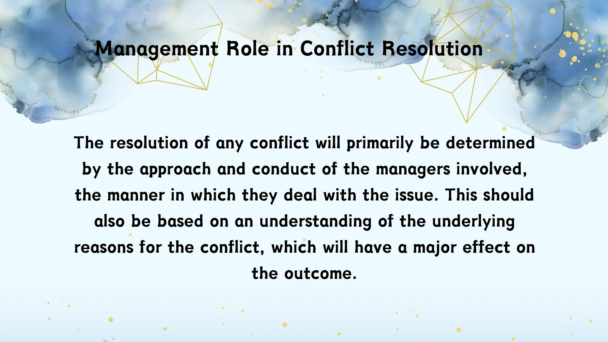 Conflict Resolution in organisation behaviour | PPT