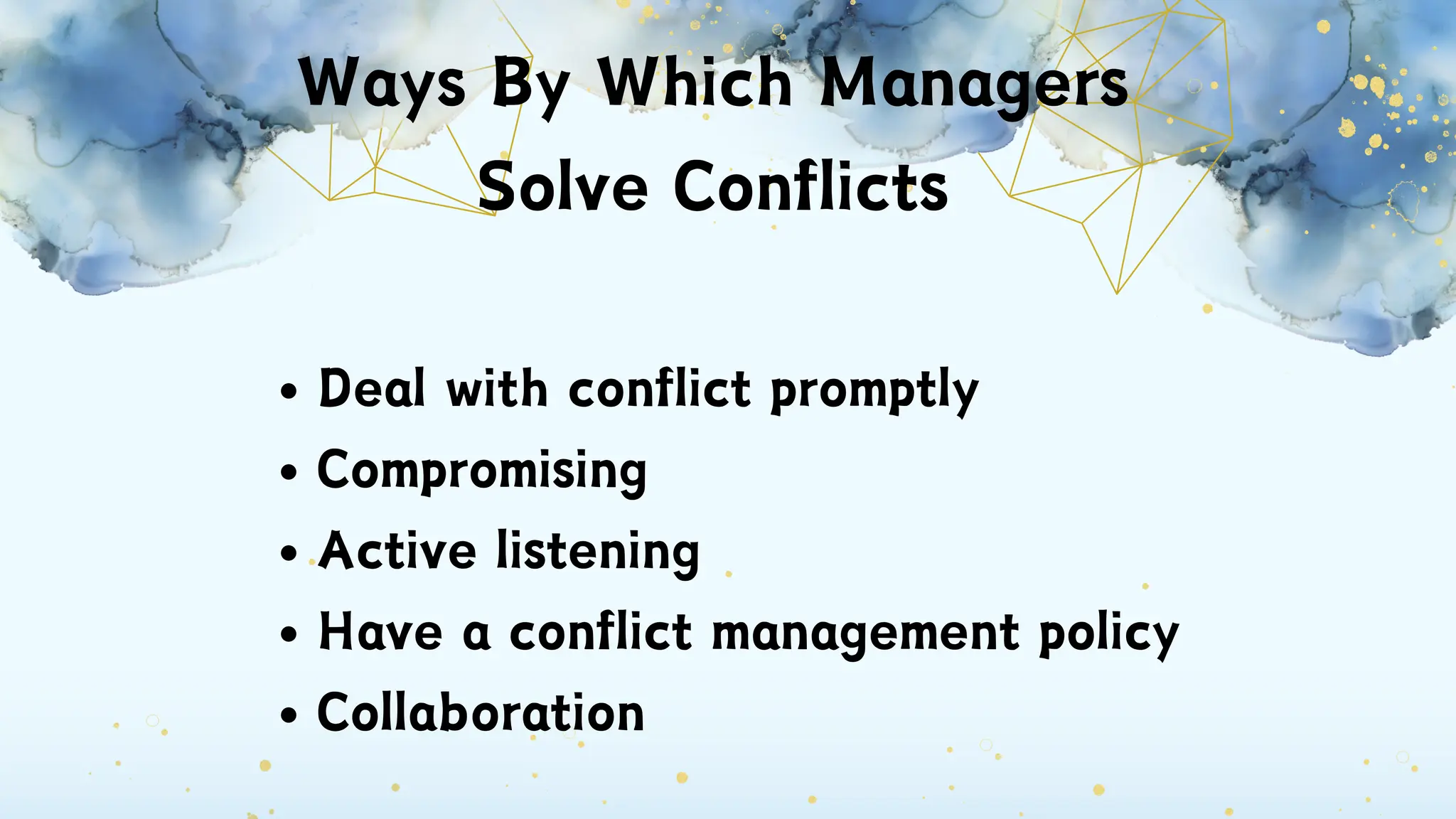 Conflict Resolution in organisation behaviour | PPT