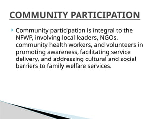 National family welfare programme Commed | PPTX