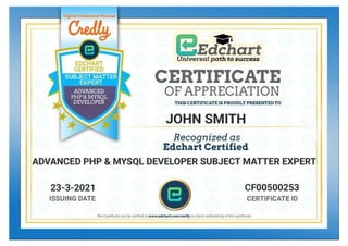 Edchart Certification | Leading onlinesoftware development certification provider | PDF | Careers