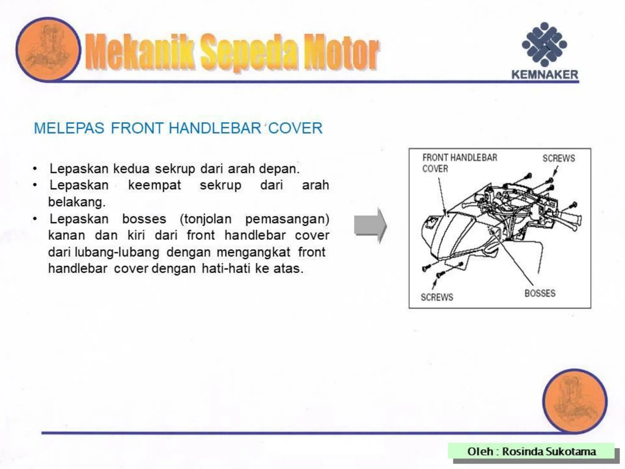 Melakukan Bongkar Pasang Cover Body Sepeda Motor Ppt