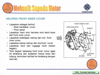 Melakukan bongkar pasang Cover Body sepeda motor | PPT