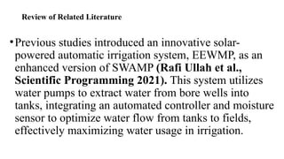 Smart Solar Irrigation Machine Prototype | PPTX