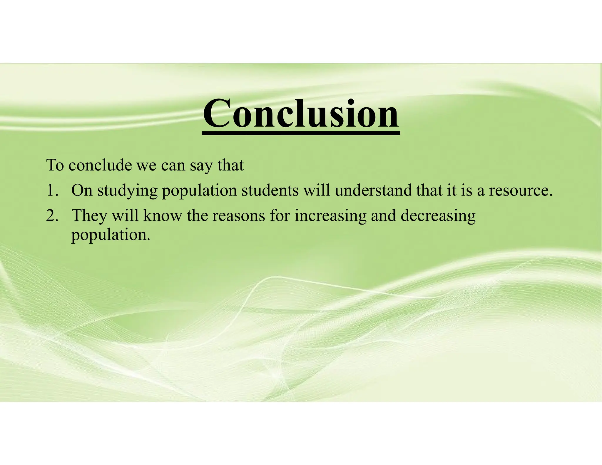 Importance of Studying Population : density population etc. | PPT