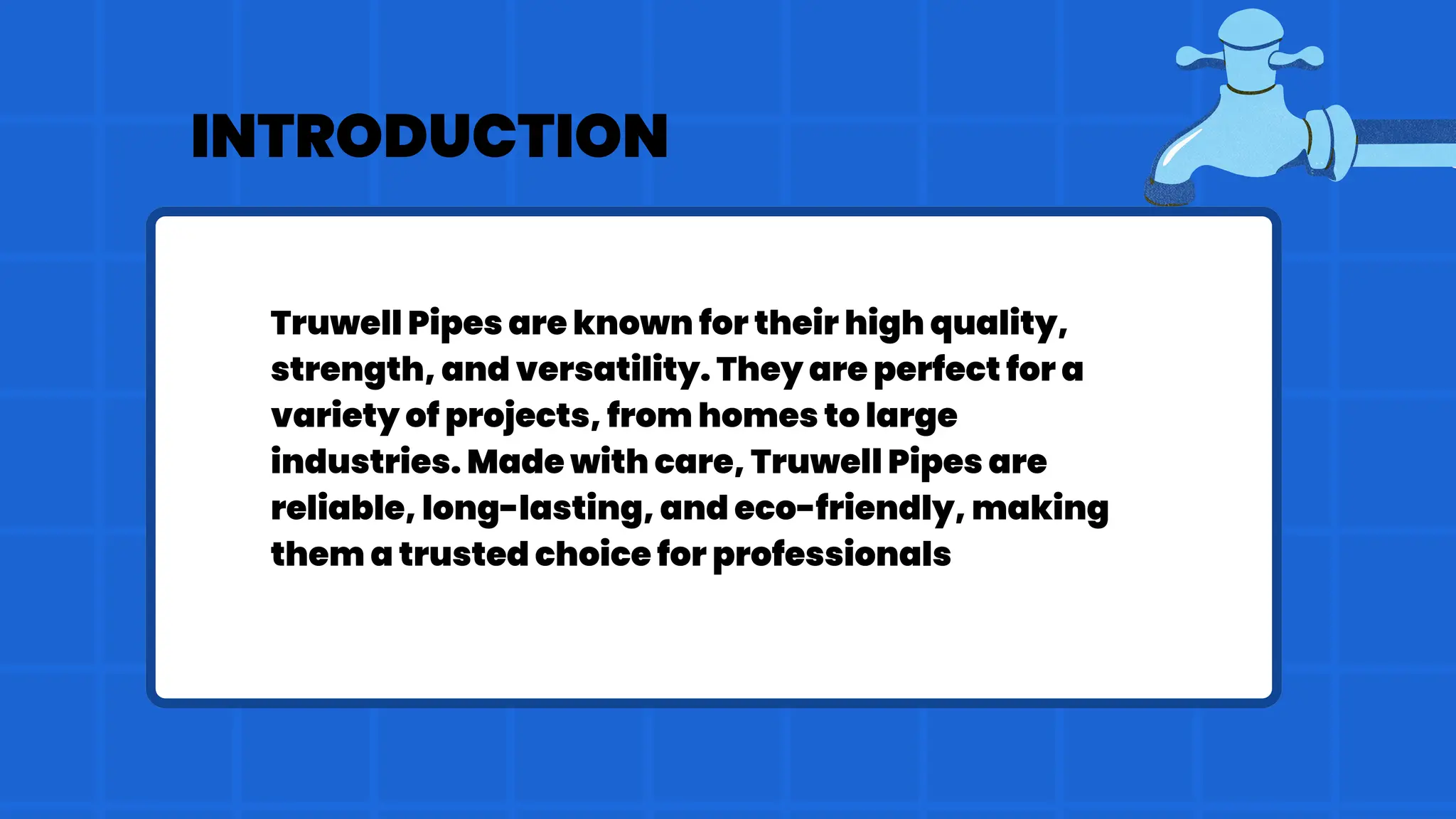 TRUWELL PIPES PRESENTION SEO PPT SUMISSION | PPT