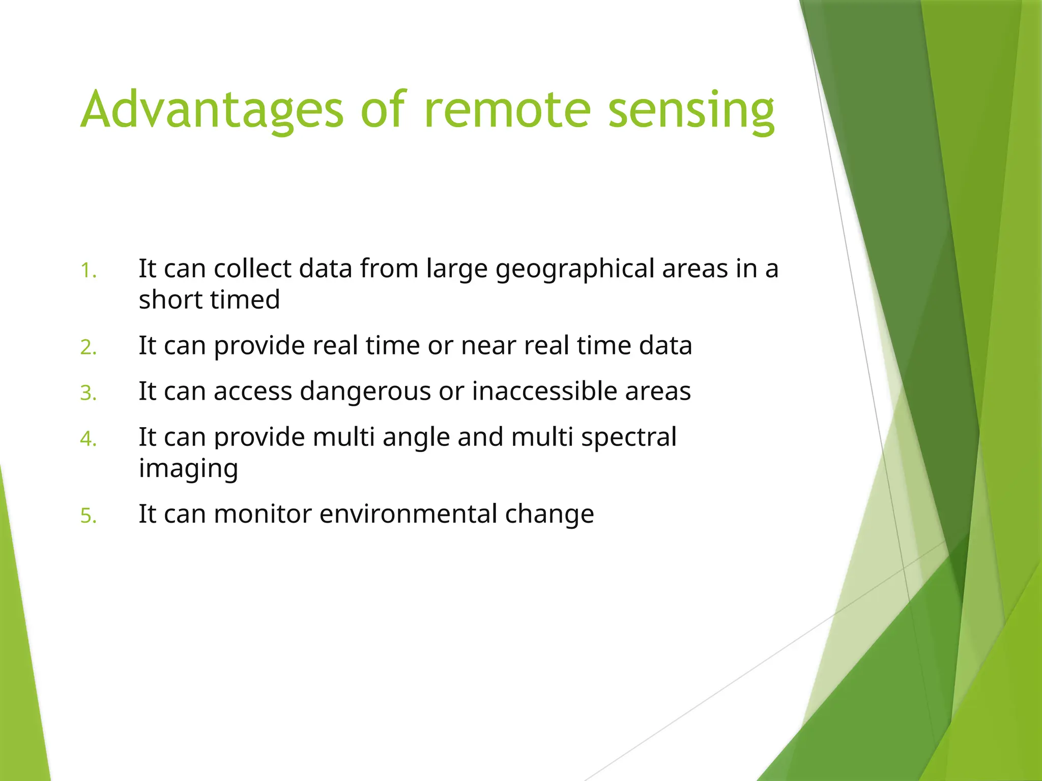 General introduction to remote sensing | PPTX | Geography | Science