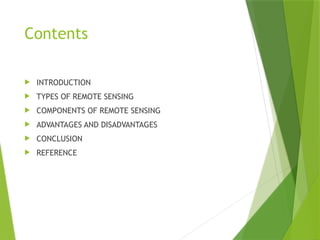 General introduction to remote sensing | PPTX | Geography | Science